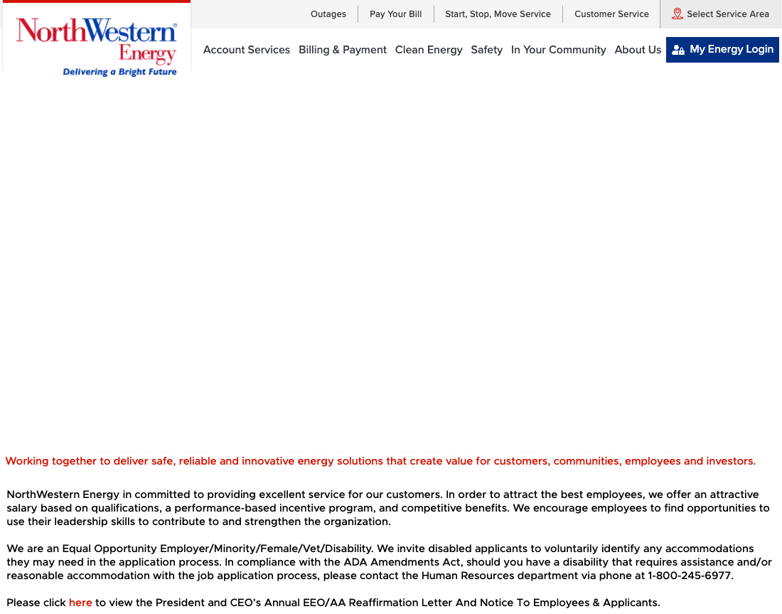 Northwestern Energy Login - Northwestern Energy